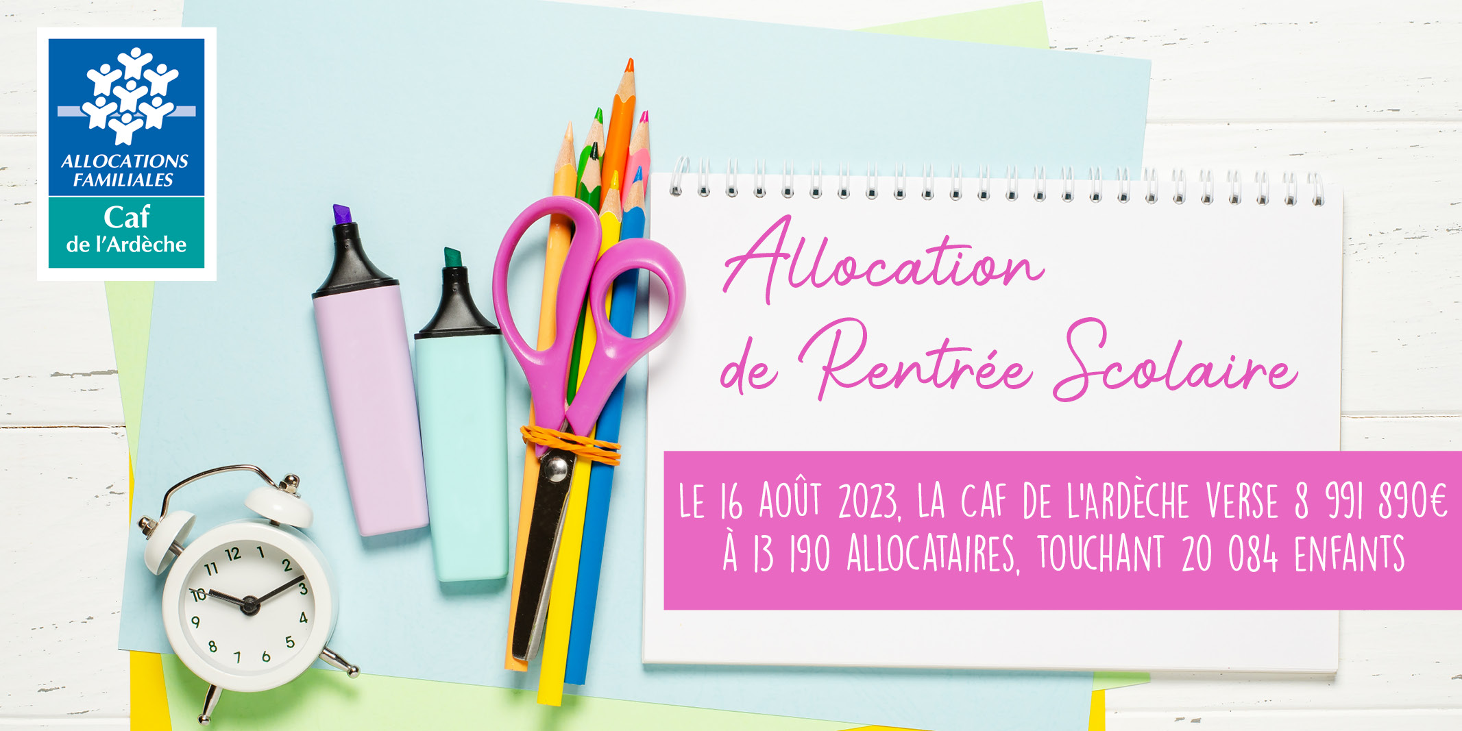 CAF - Versement de l'Allocation de Rentrée Scolaire (ARS)
